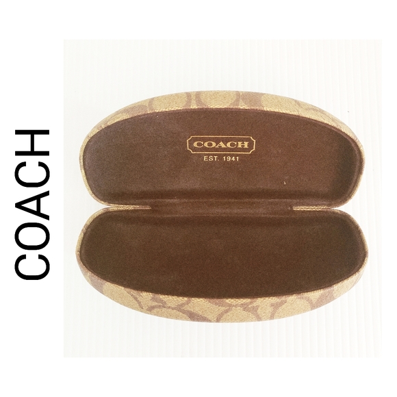 Coach | Accessories | Coach Glasses Hard Case Brown Logo | Poshmark